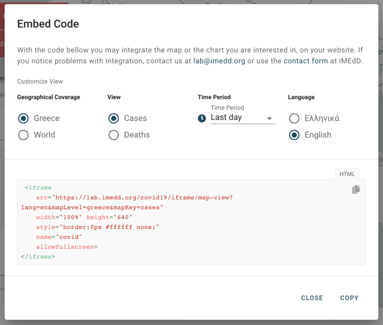 How to use our COVID 19 application - iMEdD Lab